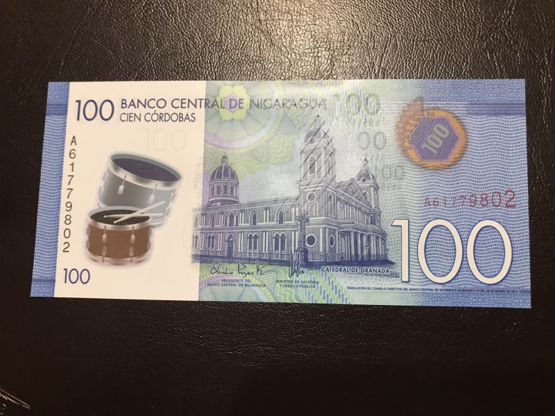 NIKARAGVA 100 CORDOBAS. UNC.POLYMER.