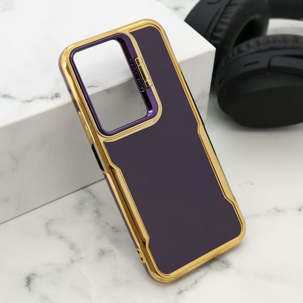 Maska Gold luxe za Honor 200 lite, ljubičasta