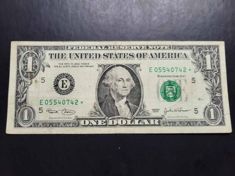 USA, 1 Dolar, 2003, Star Note (Zamenska)