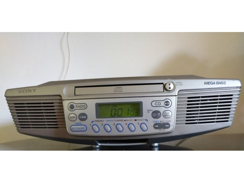 Sony ICF-CD533 kuhinjski radio tajmer Clock Radio AM FM