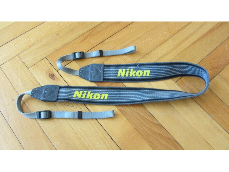 NIKON kaiš strap - sivi kao nov ORIGINAL