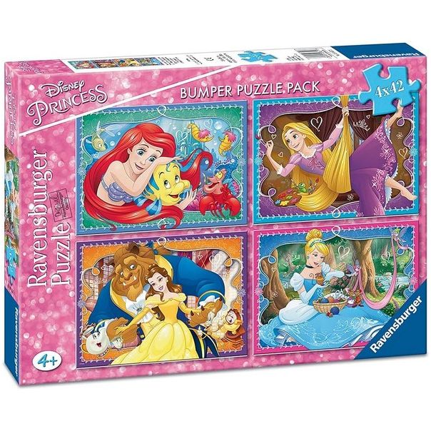 Ravensburger puzzle - Omiljene princeze - 4x42 dela