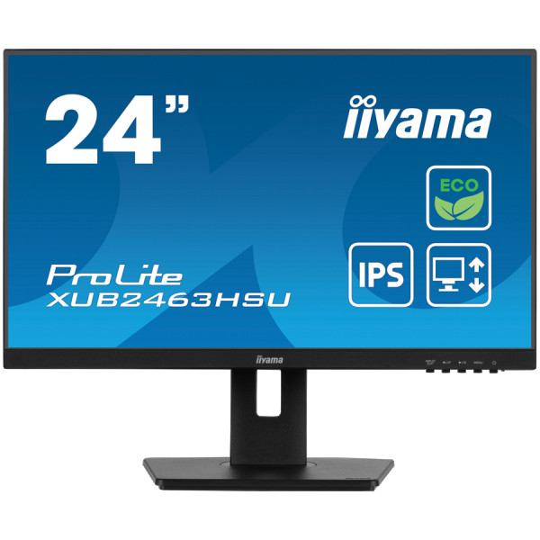 IIYAMA 24'' IPS-panel Green Choice, EyeComfort EyeSafe 2.0, 1920x1080@100Hz, 15cm Hiegt Adj. Stand, 250cdm