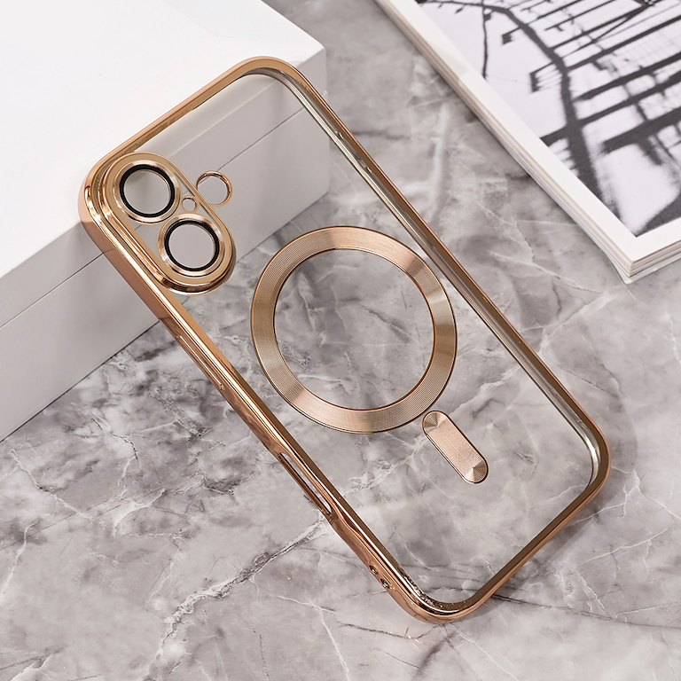 Zastitna maska (futrola) Magsafe Lux - iPhone 16 6.1 zlatna