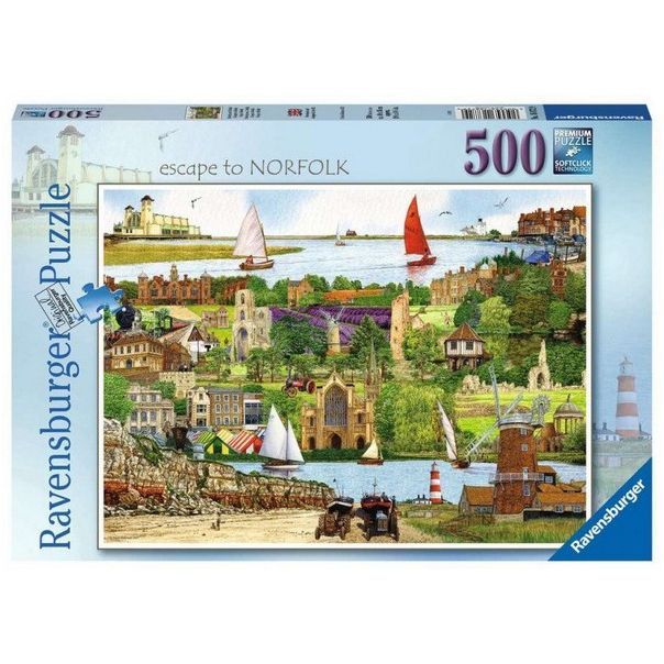 Ravensburger puzzle - Beg u Nofolk - 500 delova