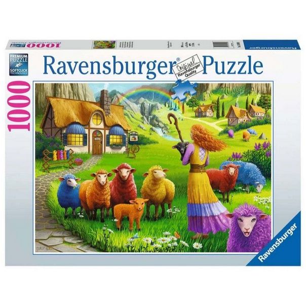 Ravensburger puzzle - Srećne ovčice - 1.000 delova