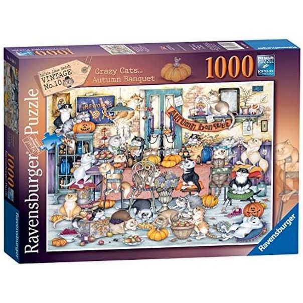 Ravensburger puzzle - Jesenja zurka mačaka - 1.000 delova