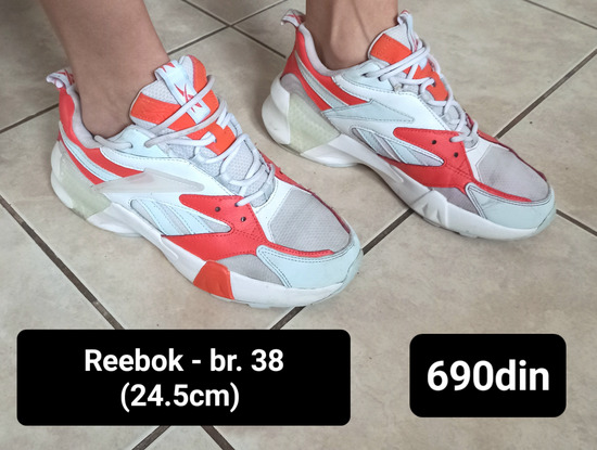 Reebok ženske patike belo narandžaste 38 -ORIGINAL