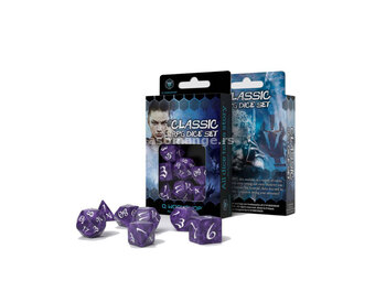 Kockice Q Workshop - Classic Rpg Lavender &amp; White - Dice Set (7)