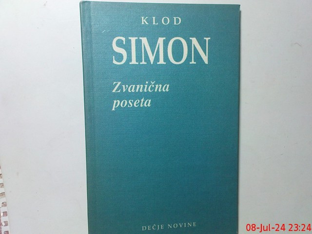 KLOD SIMON  -  ZVANICNA POSETA