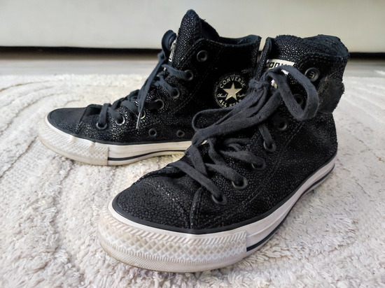 CONVERSE All star patike crne sa šljokicama