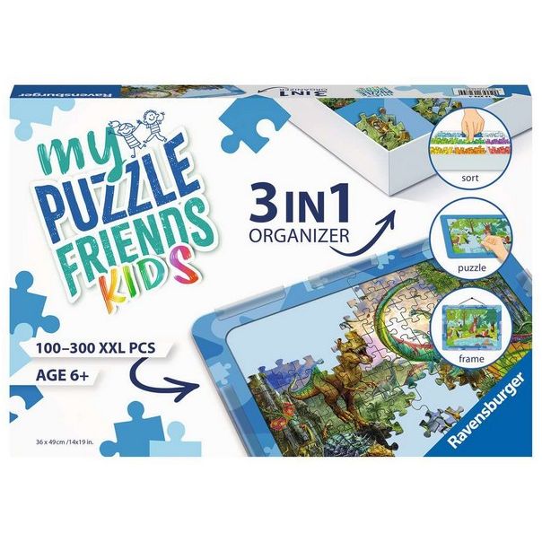 Ravensburger Organizator za dečje slagalice 3u1 plavi