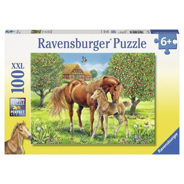 Ravensburger puzzle - Konji u divljini - 100 delova