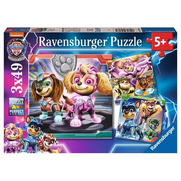 Ravensburger puzzle - Patrolne Šape - 3x49 delova