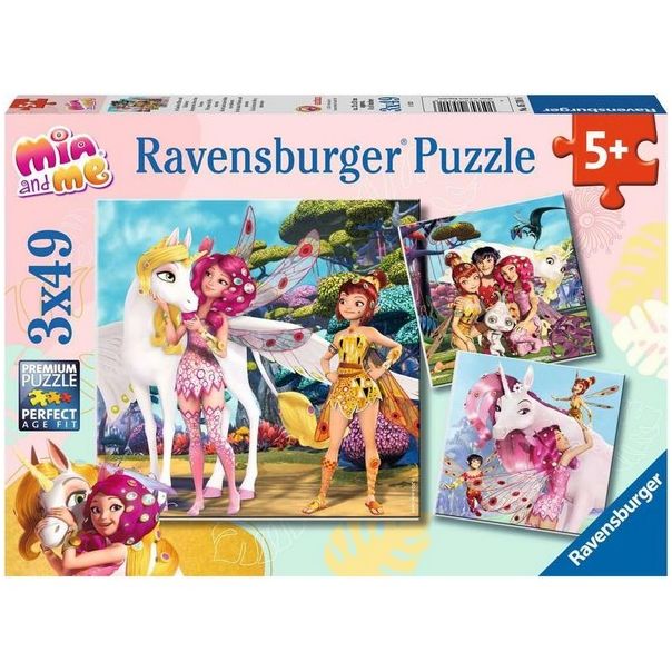 Ravensburger puzzle - Mia and Me - 3x49 delova