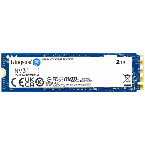 Kingston SSD 2TB NV3 M.2 2280 PCIe 4.0 NVMe SSD , EAN: 740617344783 ( SNV3S2000G )