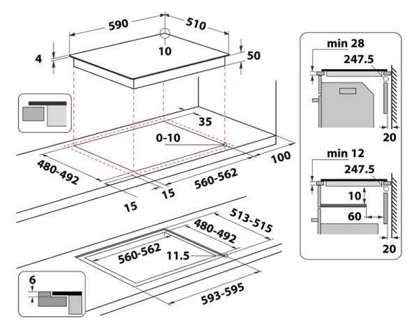 WHIRLPOOL WL S7260 NE Indukcijska ploča