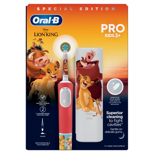 Oral-B Vitality PRO Lion King Električna četkica sa putnom kutijom za decu 3+