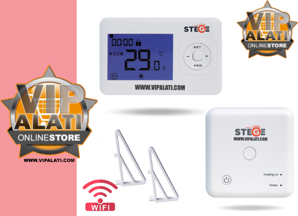 STEGE BEZICNI DIGITALNO PROGRAMSKI TERMOSTAT SA WIFI – WT 200 WiFi