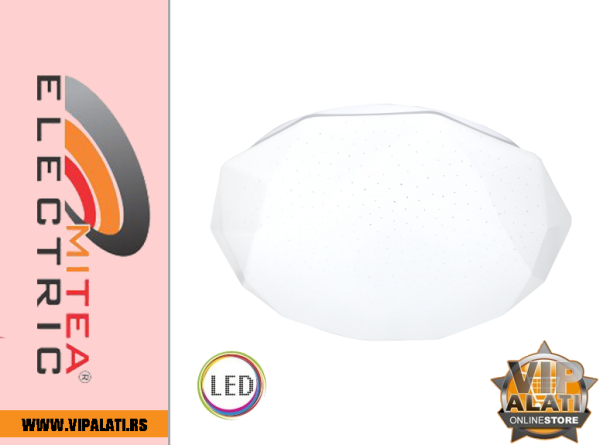 BELA PLAFONSKA LED LAMPA DIJAMANT M205402 24W SMD 6500K