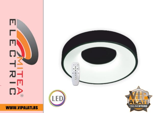 CRNA PLAFONSKA LED LAMPA SA DALJINSKIM 2.4G M205465 2x18W 3CCT SMD 3000~6500K MITEA LIGHTING