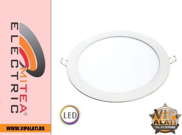 M18UO 18W 3000K BELI UGRADNI OKRUGLI LED PANEL MITEA LIGHTING