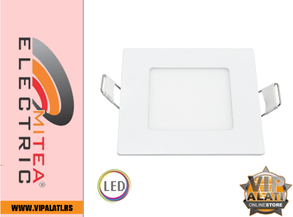 M3UK 3W 3000K BELI UGRADNI KVADRATNI LED PANEL MITEA LIGHTING