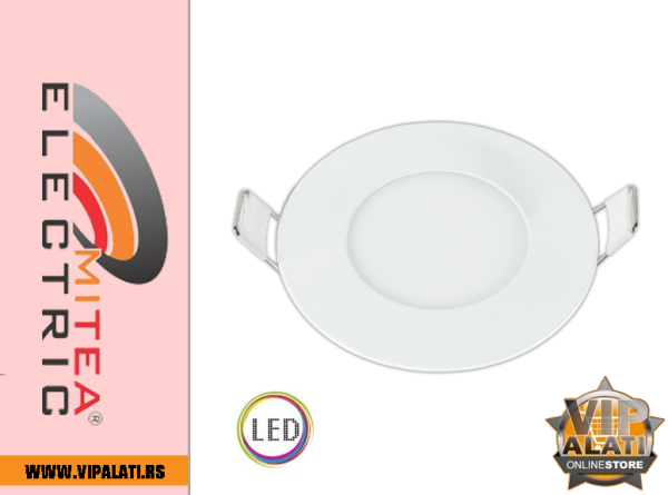 M3UO 3W 3000K BELI UGRADNI OKRUGLI LED PANEL MITEA LIGHTING