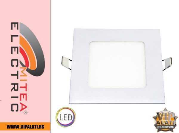 M6UK 6W 3000K BELI KVADRATNI UGRADNI LED PANEL MITEA LIGHTING