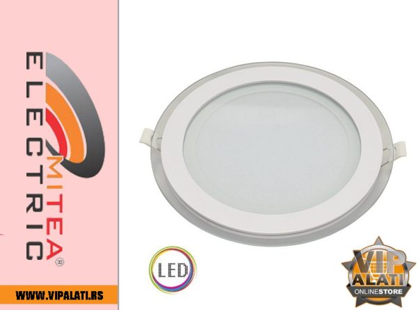 MPC18 18W 6500K STAKLENI UGRADNI OKRUGLI LED PANEL MITEA LIGHTING