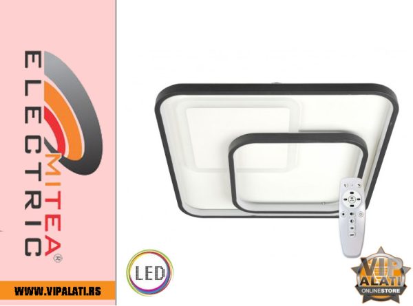 PLAFONSKA CRNA LED LAMPA SA DALJINSKIM 2.4G M205470 2x24W 3CCT SMD 3000~6500K MITEA LIGHTING