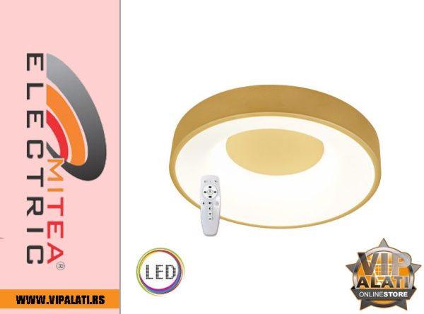 PLAFONSKA ZLATNA LED LAMPA SA DALJINSKIM 2.4G M205462 2x18W 3CCT SMD 3000~6500K MITEA LIGHTING