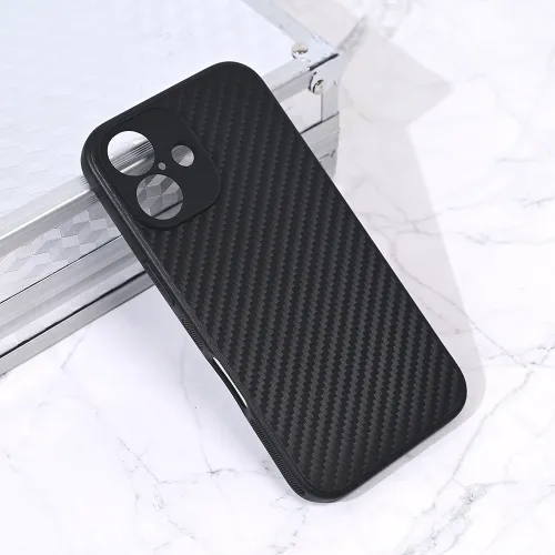 Futrola - maska Carbon fiber za iPhone 16 6.1 crna