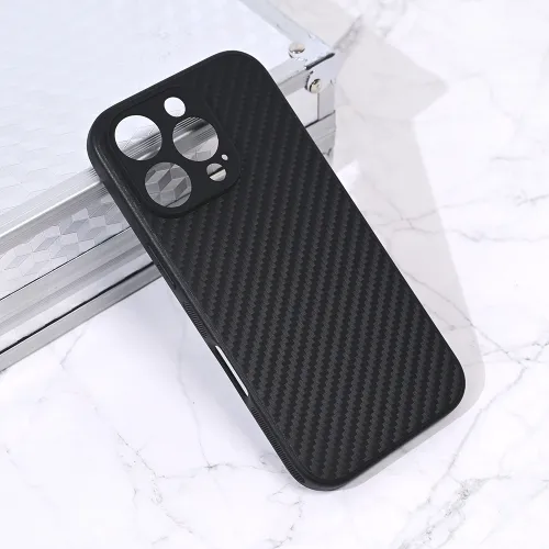 Futrola - maska Carbon fiber za iPhone 16 Pro 6.3 crna