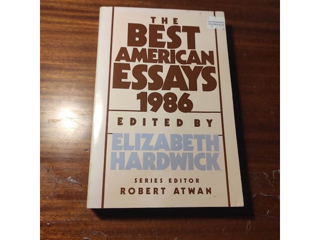 The best American essays 1986 Elizabeth Hardwick