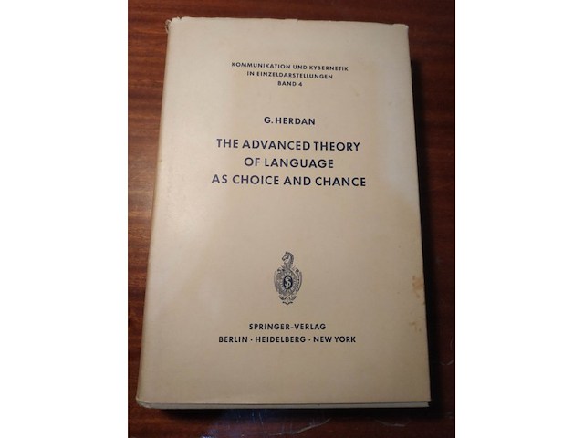 The advanced theory of language as choice G. Herdan