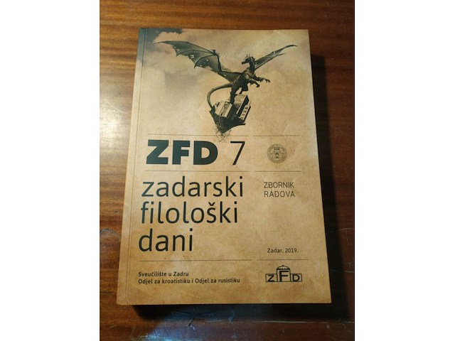 Zadarski filološki dani zbornik radova 7 2019