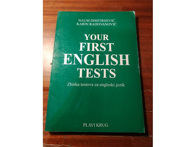 Your first english tests Dimitrijević Radovanović