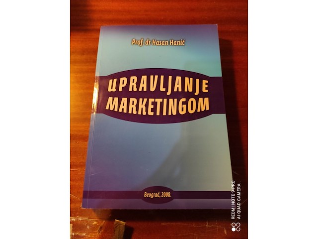 Upravljanje marketingom Hasan Hanić