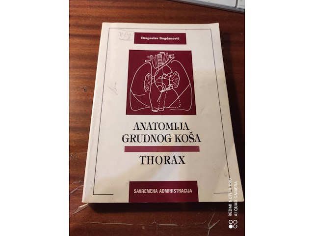 Anatomija grudnog koša Thorax Bogdanović