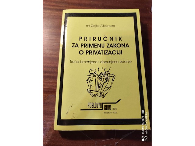 Priručnik za primenu zakona o privatizaciji Albaneze