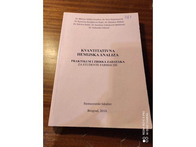 Kvantitativna hemijska analiza Jelkić Kapetanović