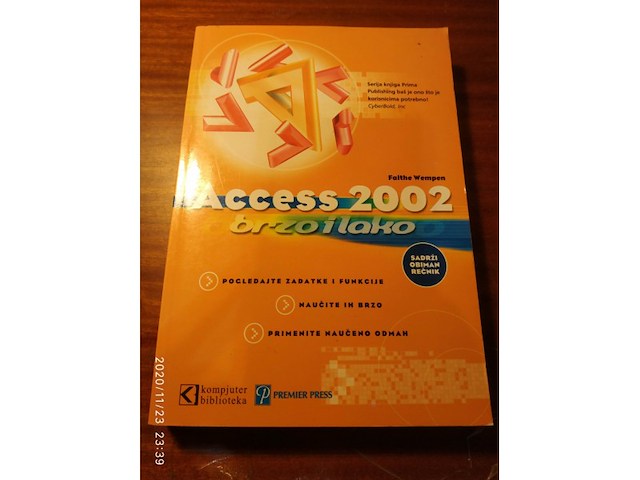 Access 2002 brzo i lako