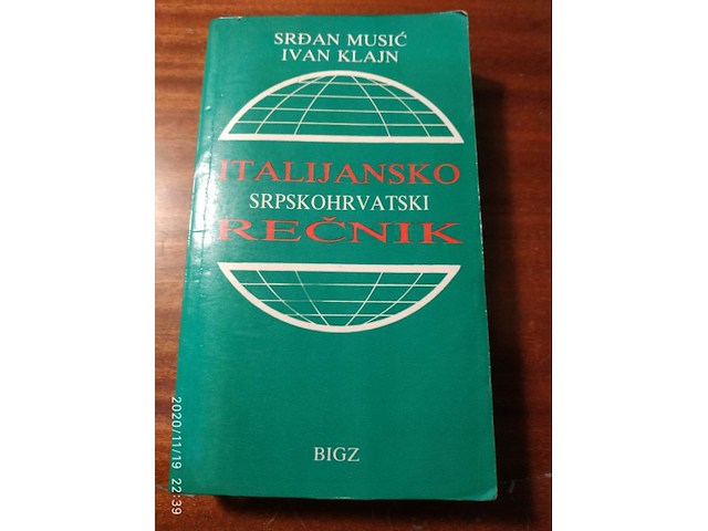 Italijansko srpskohrvatski rečnik Musić Klajn