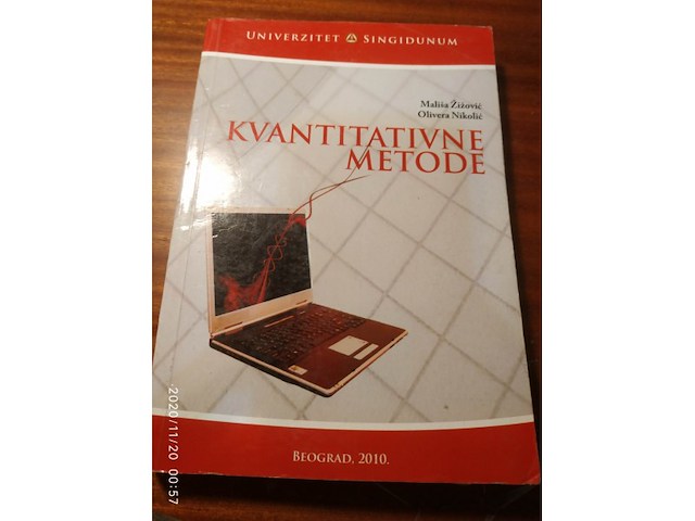 KVANTITATIVNE METODE - Žižović Nikolić