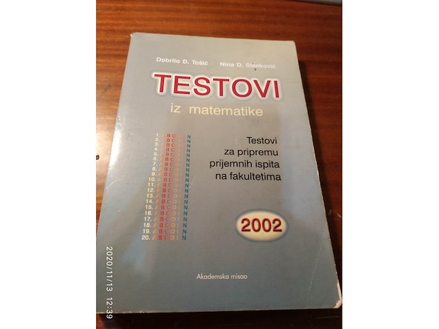 Testovi iz matematike Tošić Stanković