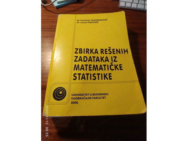 Zbirka rešenih zadataka iz matematičke statistike