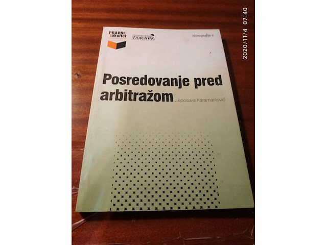 Posredovanje pred arbitražom Karamarković