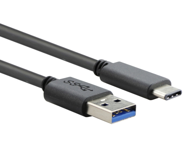 E-GREEN - Kabl 3.0 USB A - USB 3.1 tip C M/M 2m crni