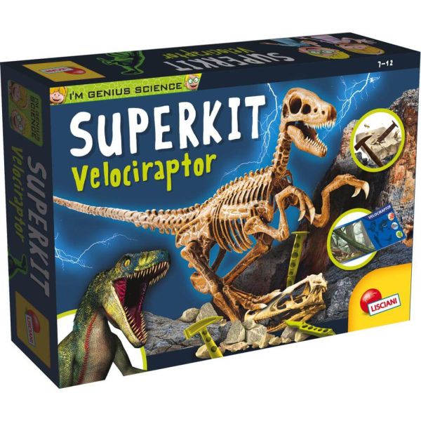 MALI GENIJE SUPER KIT VELOCIRAPTOR LISCIANI